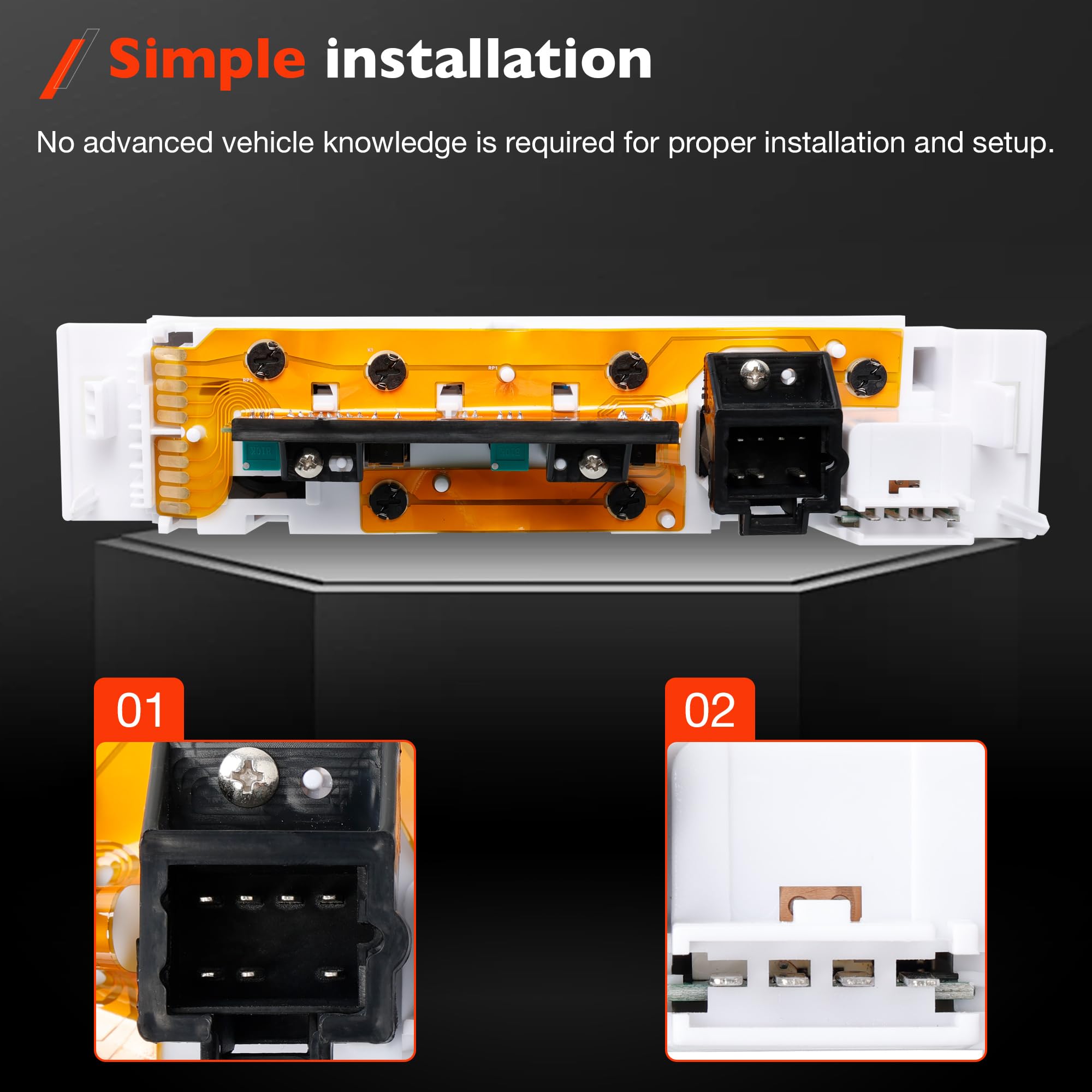 Snapklik.com : 599-006 Front Climate Control Module A/C Heater Air ...
