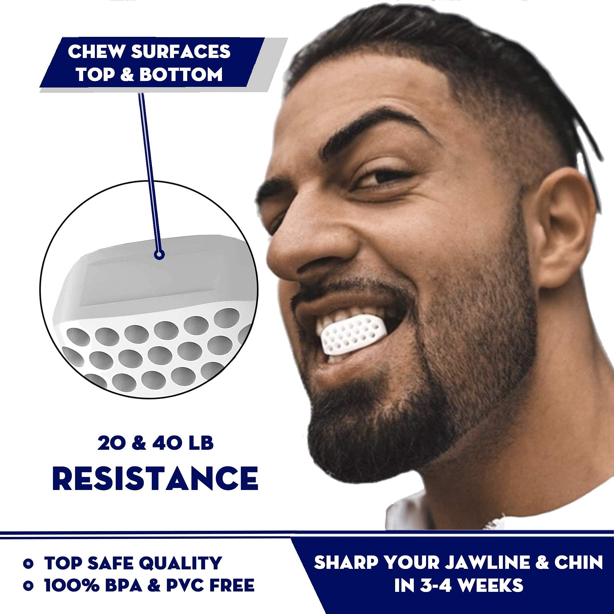 MrTee Chisel Your Jaw Exerciser, Jaw Exerciser For Women & Jawline ...