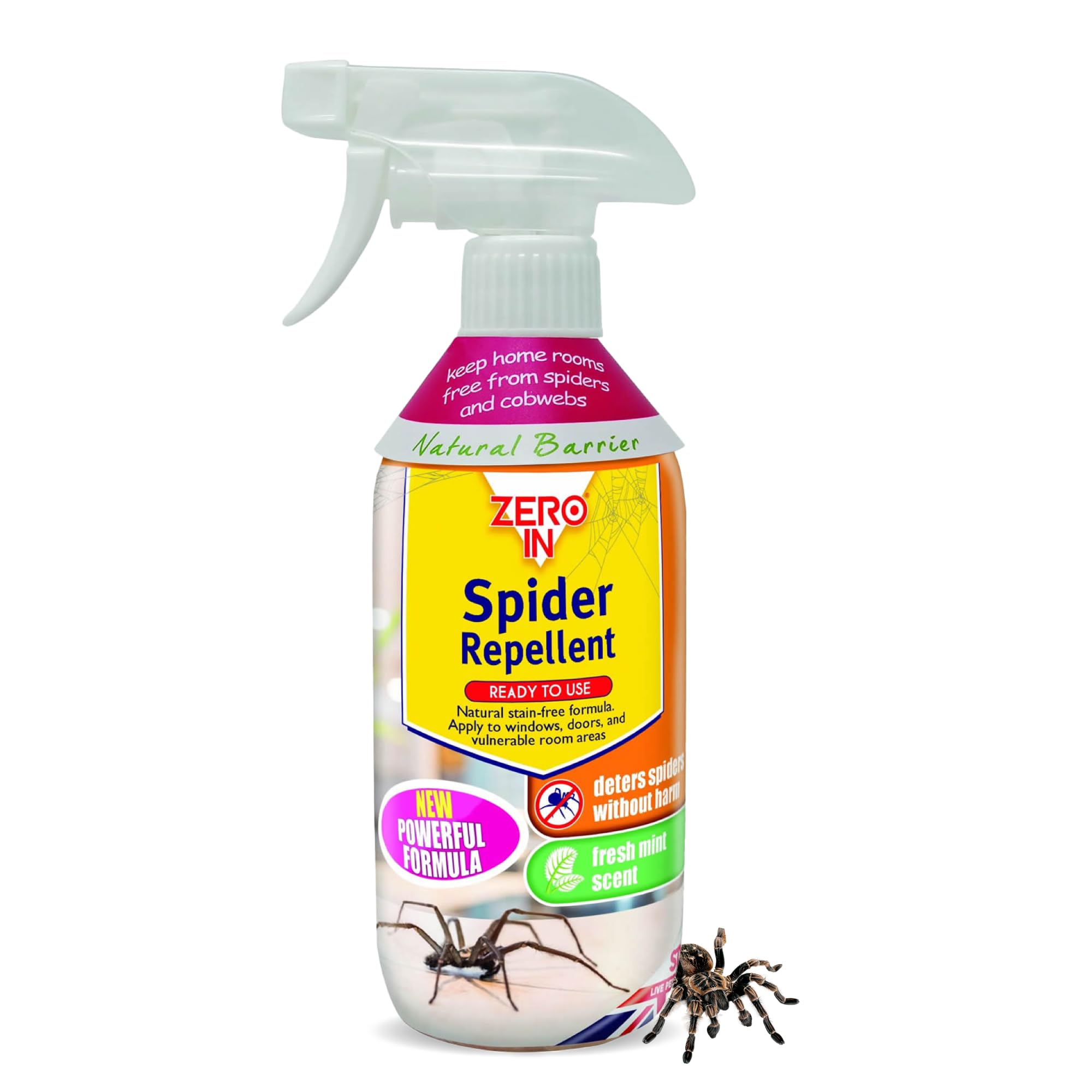 Zero In Spider Repellent - Indoor Peppermint Oil Spray for Spiders ...