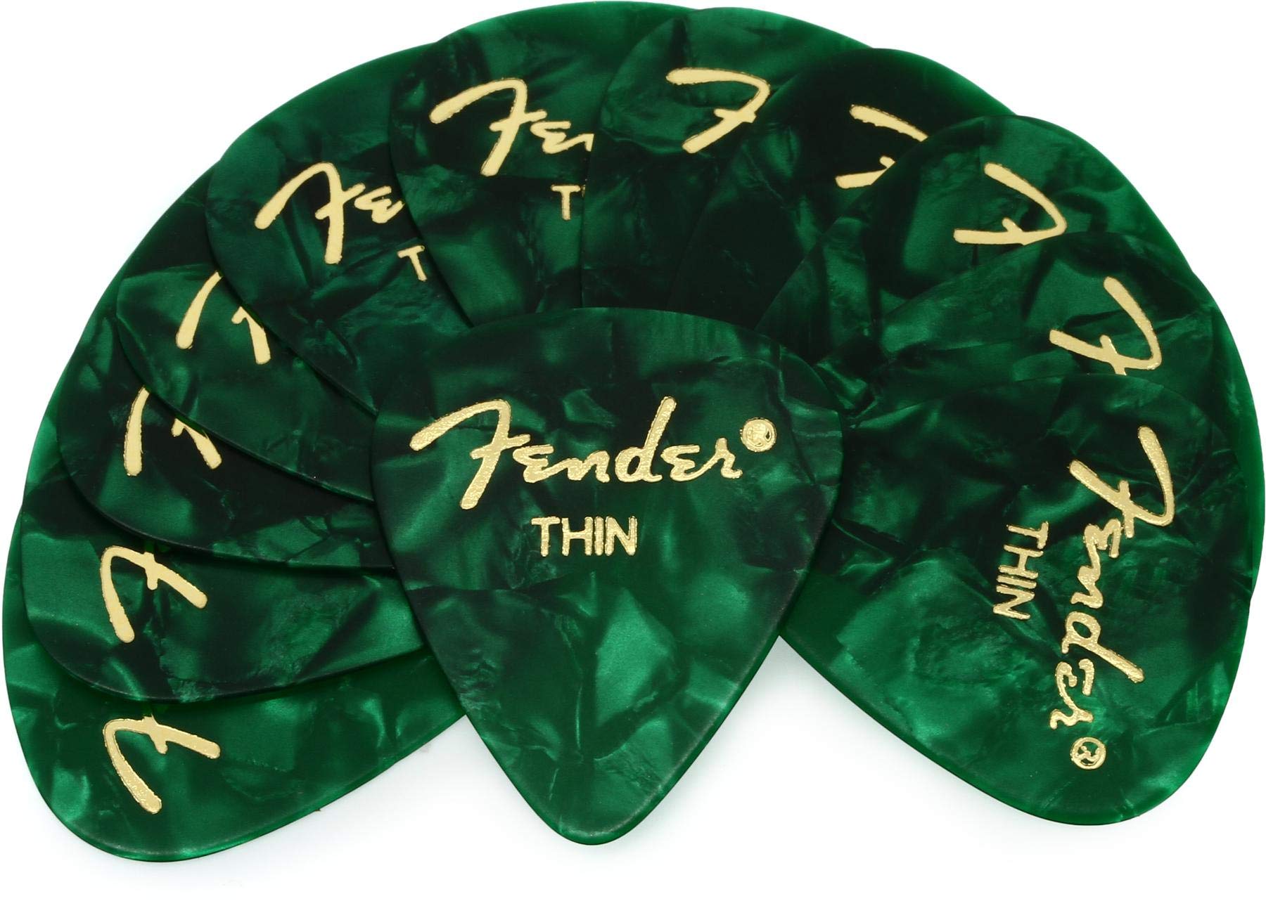 Snapklik.com : Fender Premium Celluloid Guitar Picks 351 Shape