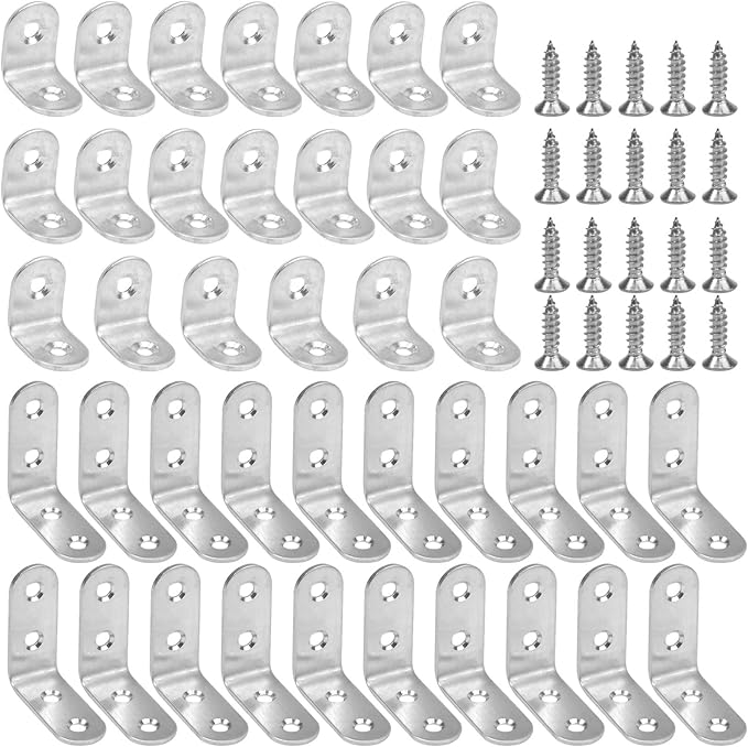 Opinioni e recensioni per 40 Pcs Staffe Angolare, Supporti Angolo Staffa