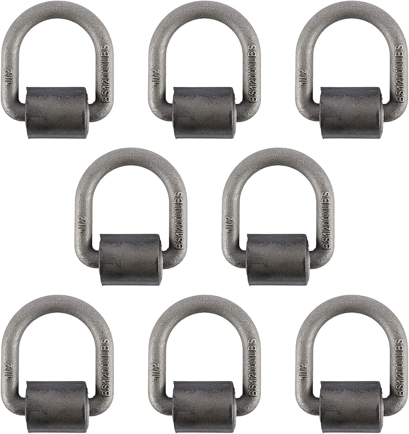 Amazon.com: Yaegoo 1/2" Heavy Duty Weld-On Forged D Ring, Steel D-Ring Tie-Down Anchors for ...