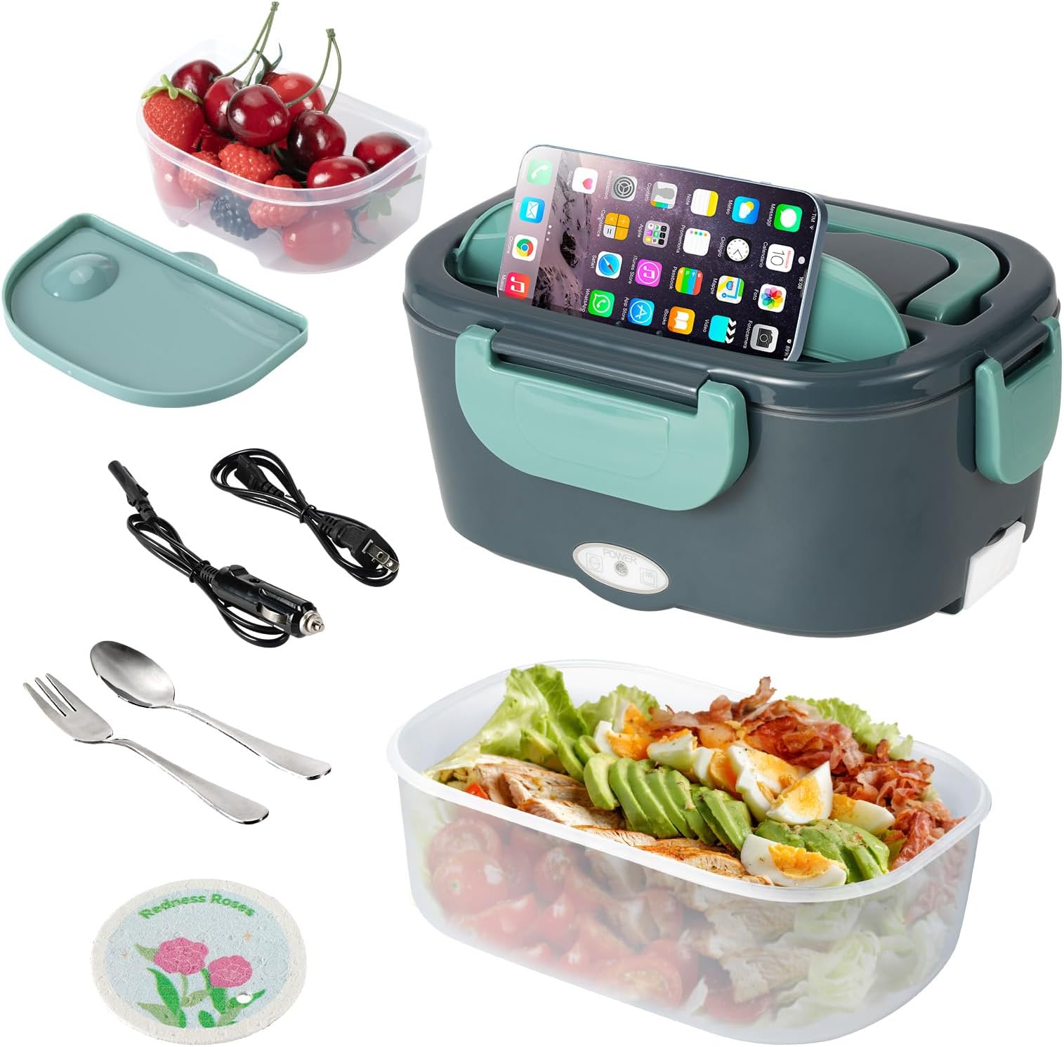 Amazon.com: Portable Electric Lunch Box with Fast Charger, Mini ...