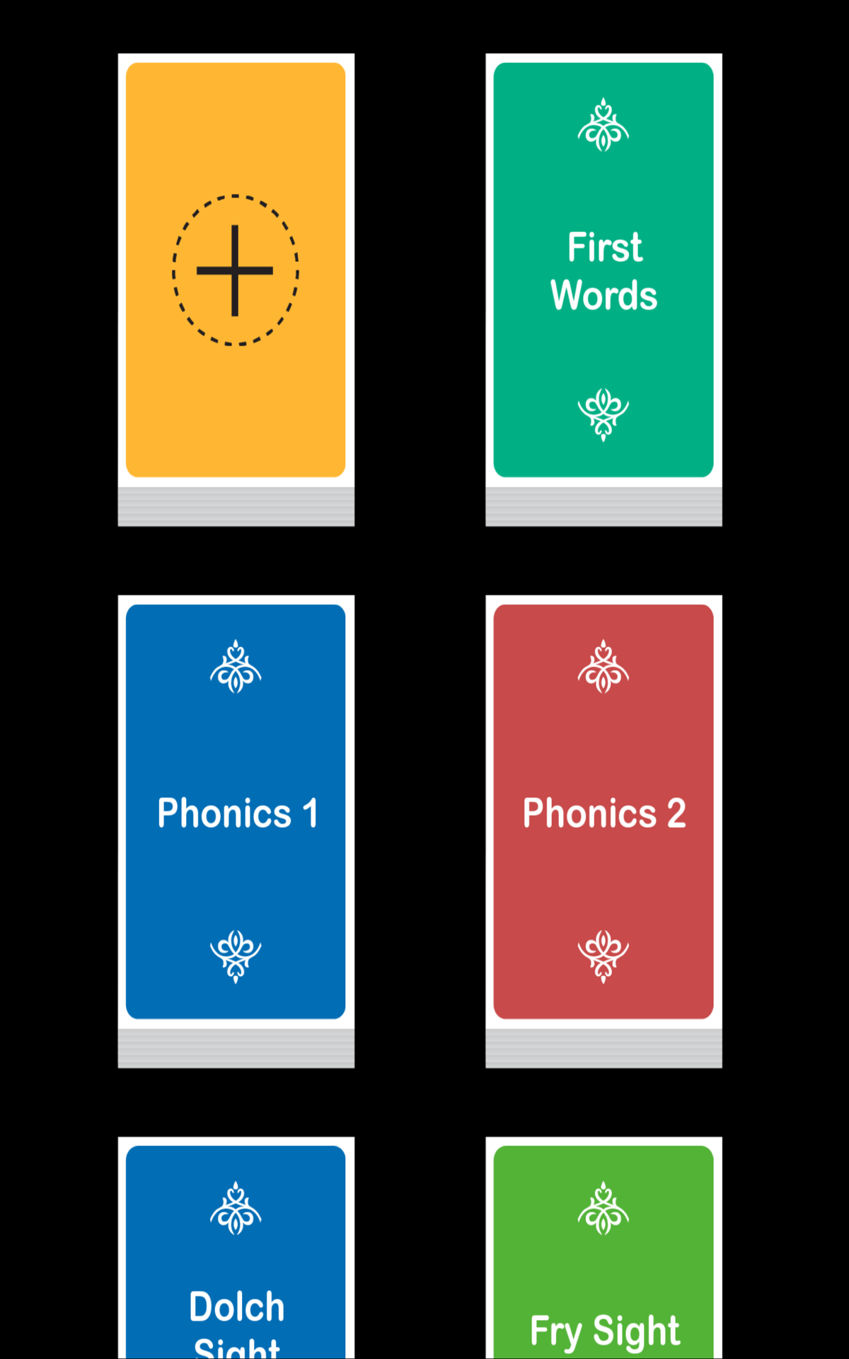 Pictureless - "Learn to Read" Flash Cards - App on Amazon Appstore