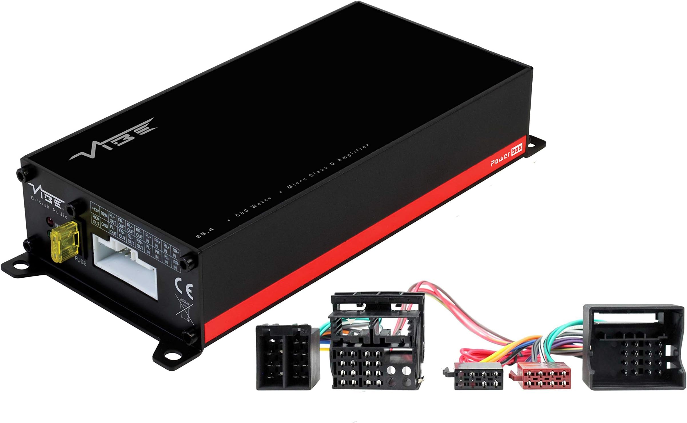 VIBE Powerbox 4 Channel Micro Amplifier - 4 x 65W : Amazon.co.uk ...