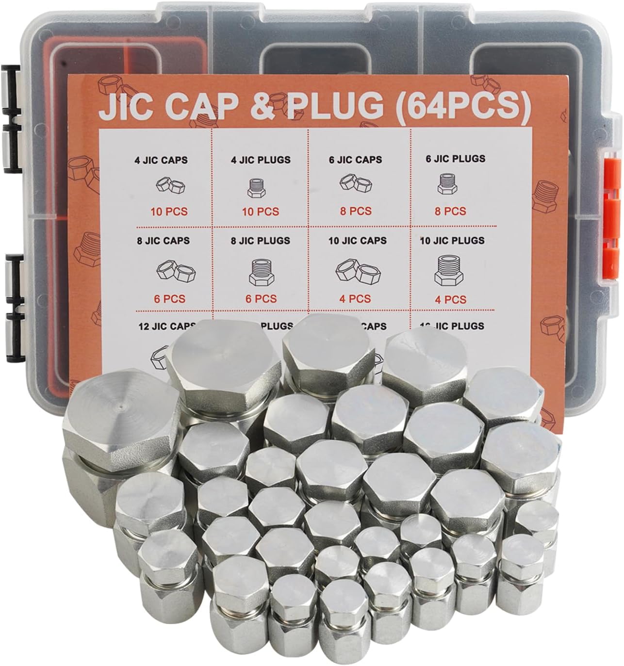 Amazon.com: VisHomeYard 64 Pc Hydraulic Hose Tube and Pipe Fitting Kit ...