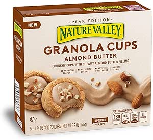 Amazon.com: Nature Valley Peak Edition Granola Cups, Almond Butter ...