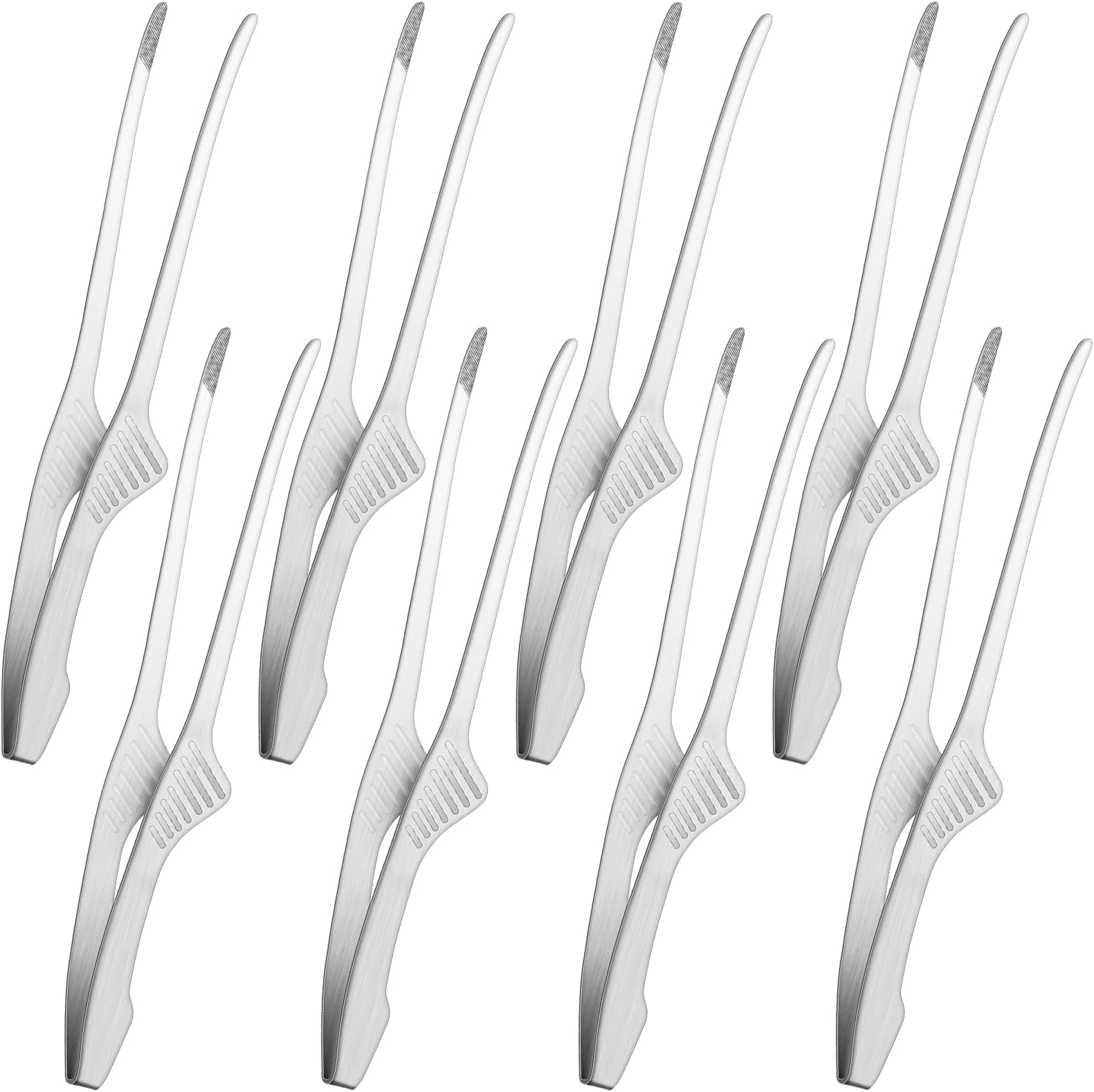 Amazon.com: Korean and Japanese BBQ Tongs Self-Standing Grill Tongs Non ...