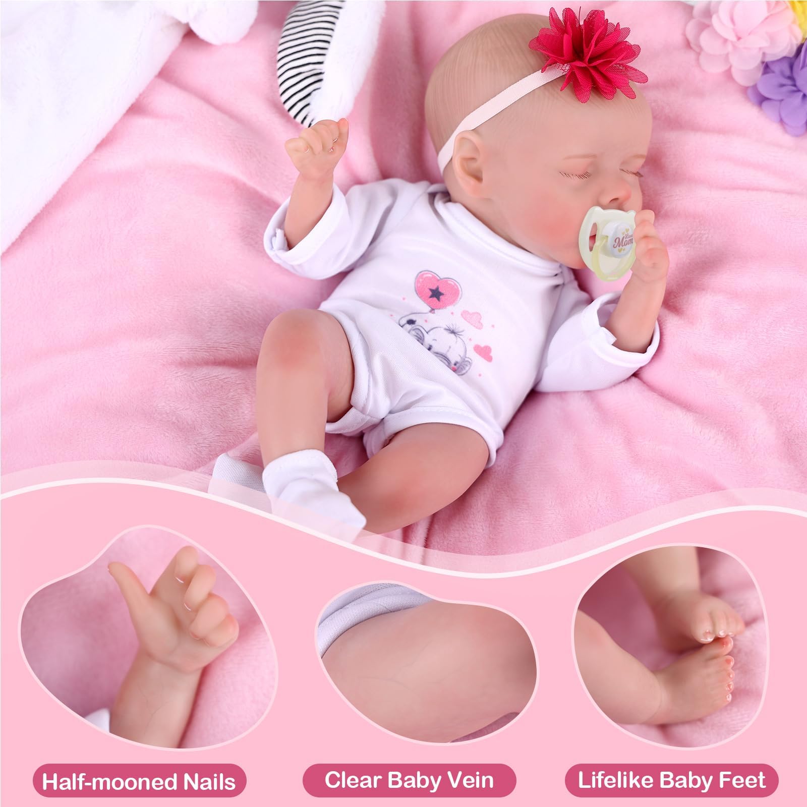 BABESIDE Lifelike Reborn-Baby Dolls 12 Inch Newborn Baby Dolls ...