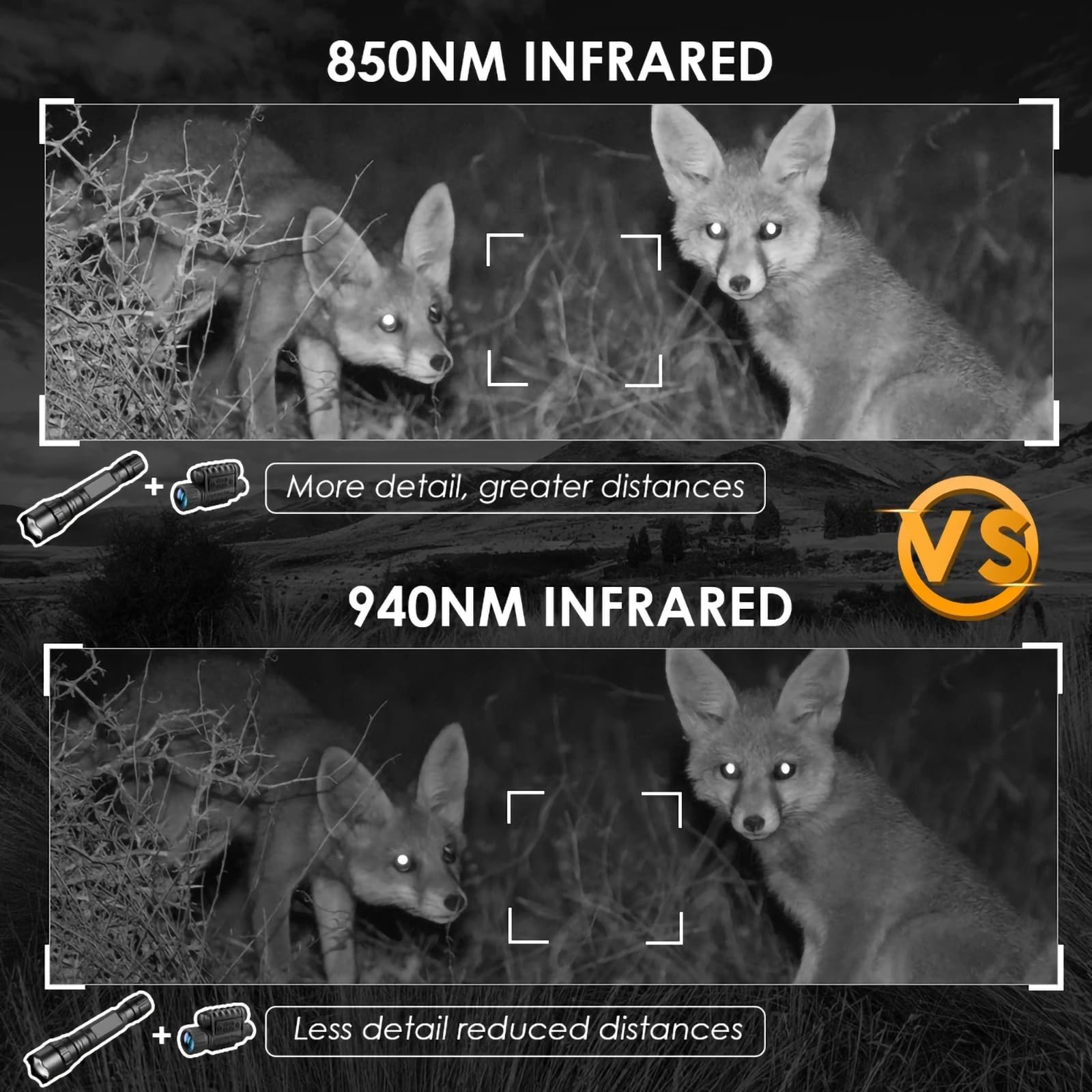 Snapklik.com : WINDFIRE IR Flashlight 850nm For Night Vision, LED ...