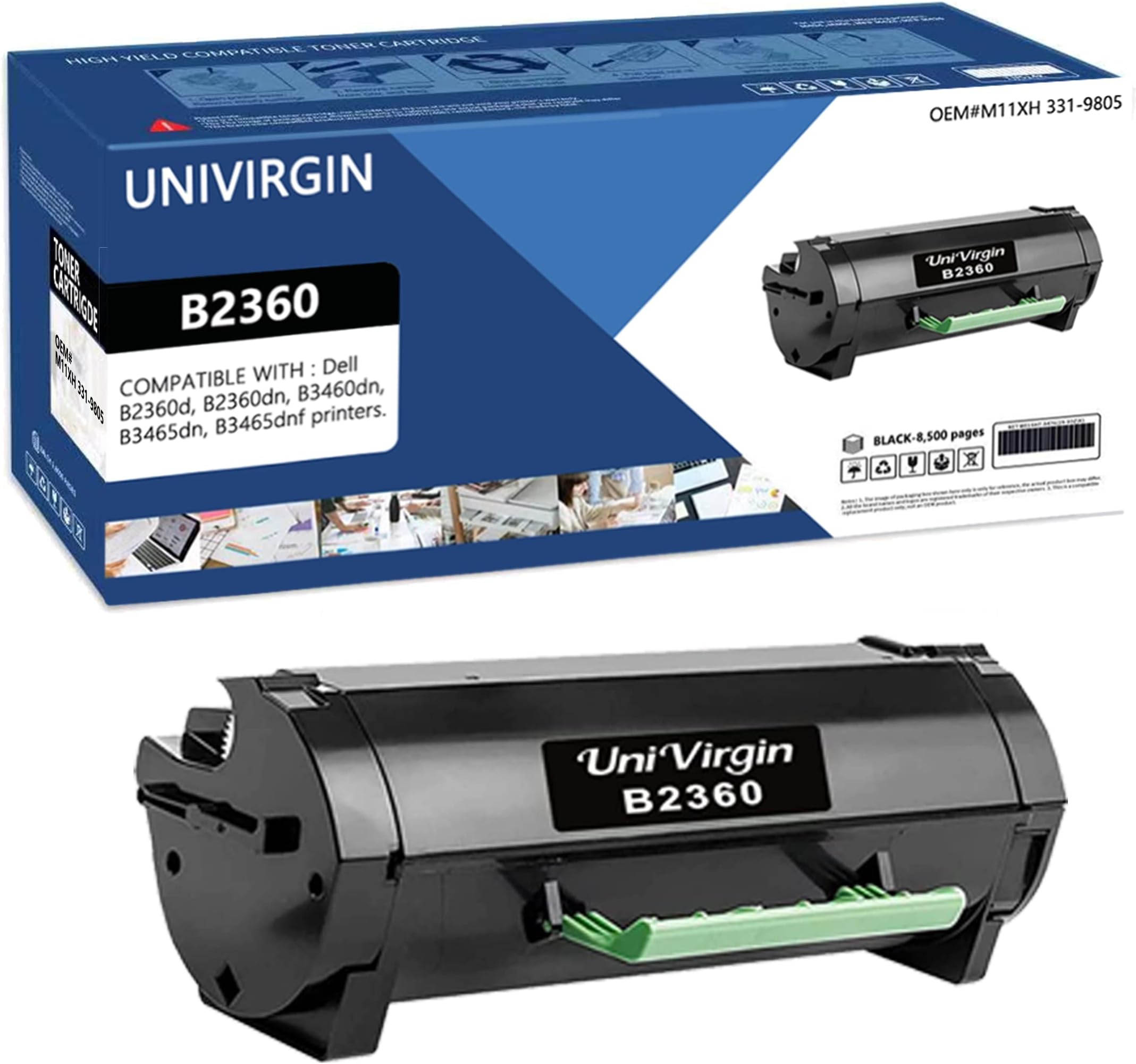 Amazon.com: TG Imaging 2-Pack Compatible B2360dn Toner Cartridge (8,500 ...