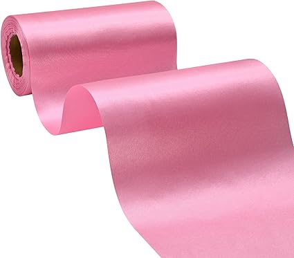 Amazon.com: BVIEAKD Wide Pink Satin Ribbon 6 Inch x 25 Continuous Yards ...