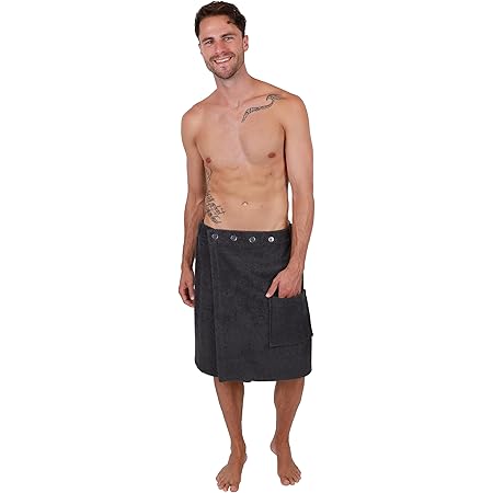 Betz Terry Cloth Sauna Kilt with Buttons for Men 100% Cotton 420 g/m² ...