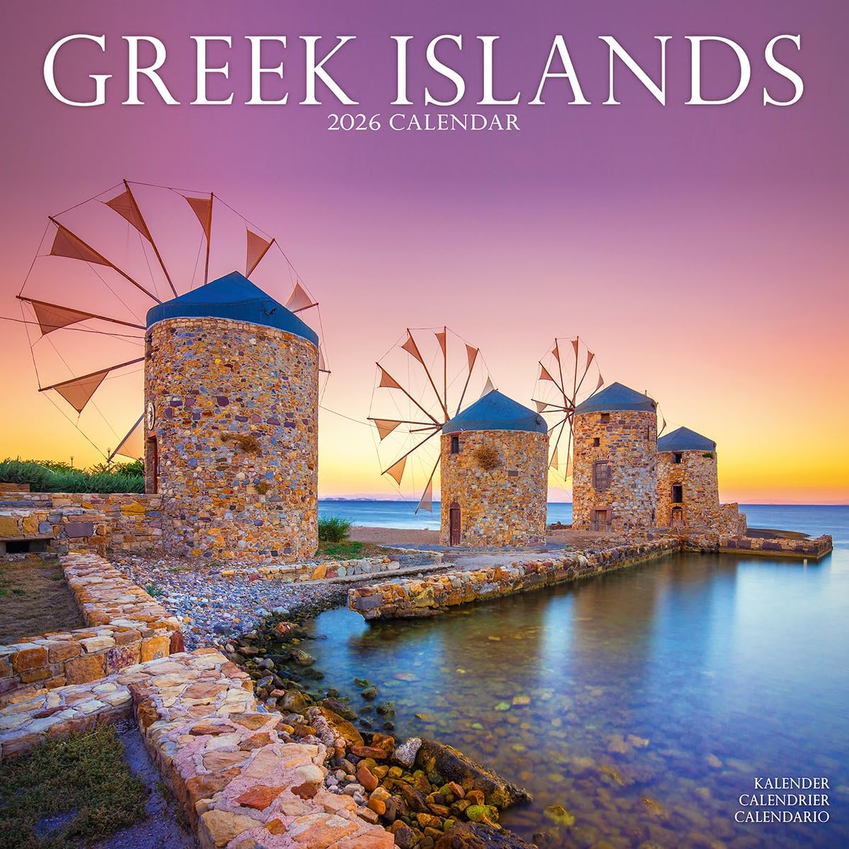 Greek Islands Calendar 2026 | 12 Month Wall Calendar | Avonside ...