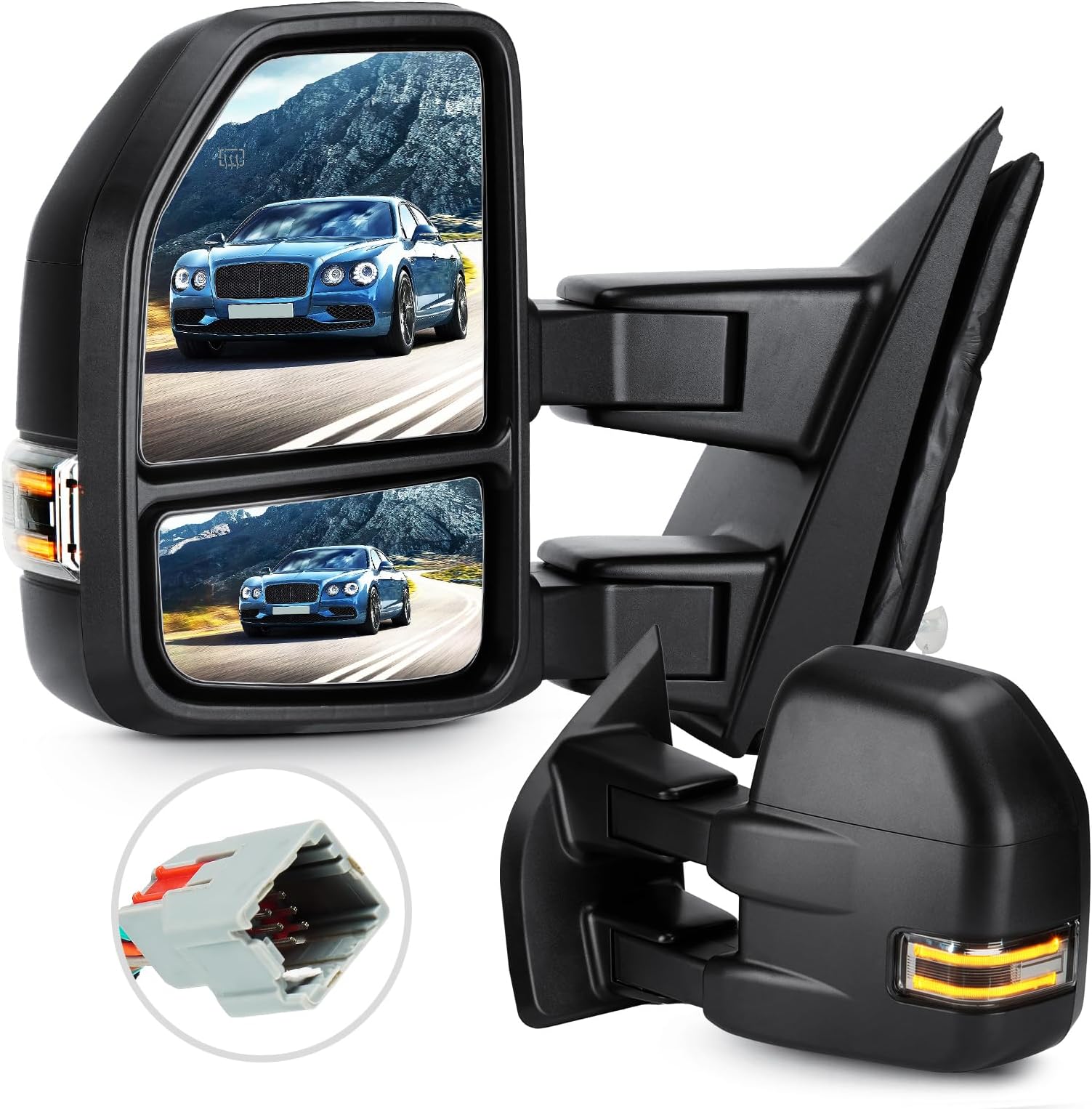 Amazon.com: Towing Mirrors for Ford F-150 2015 2016 2017 2018 2019 2020 ...