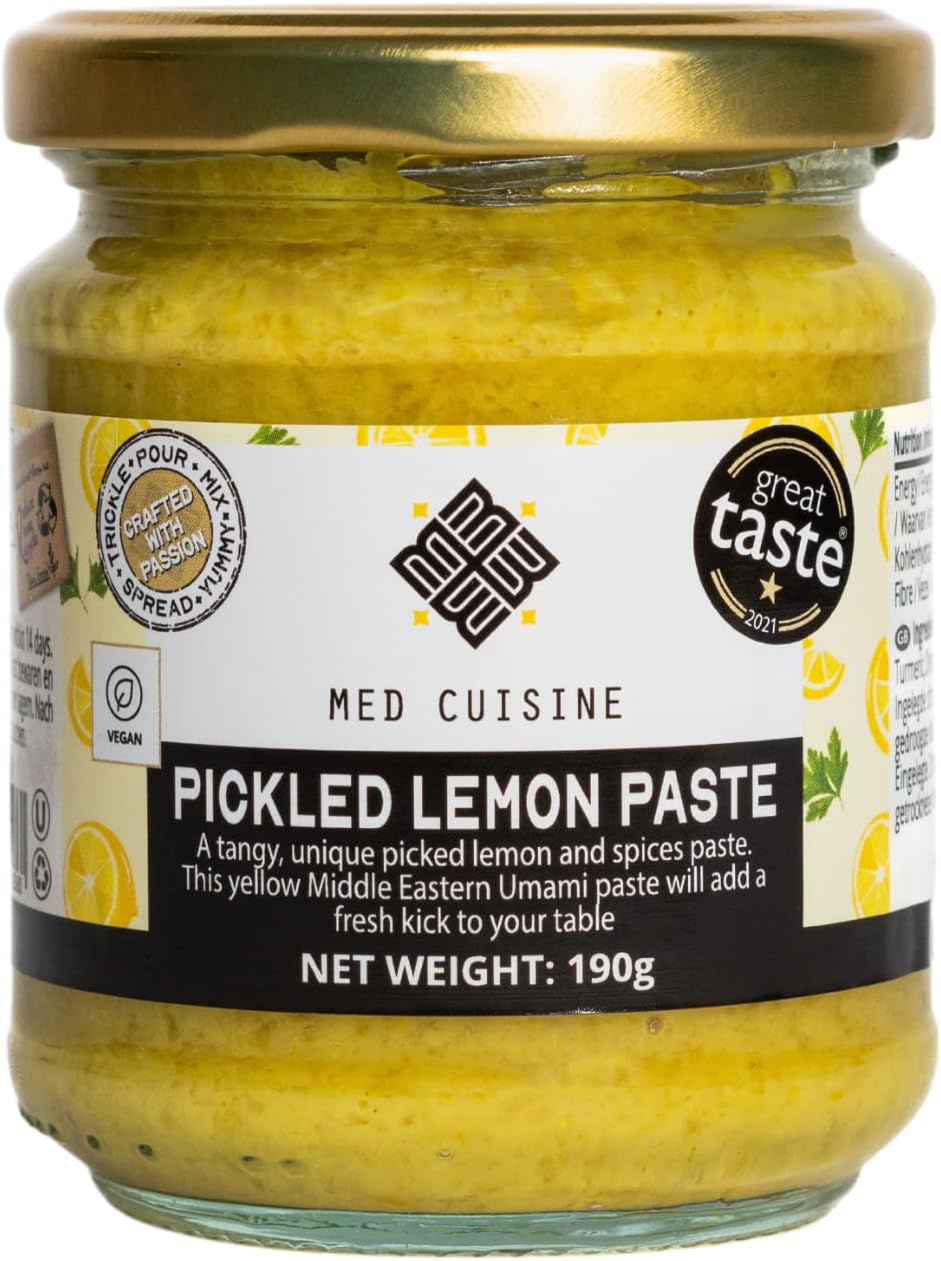Med Cuisine Pickled Lemon Paste - 190gr - Tangy - Umami paste - Rich ...