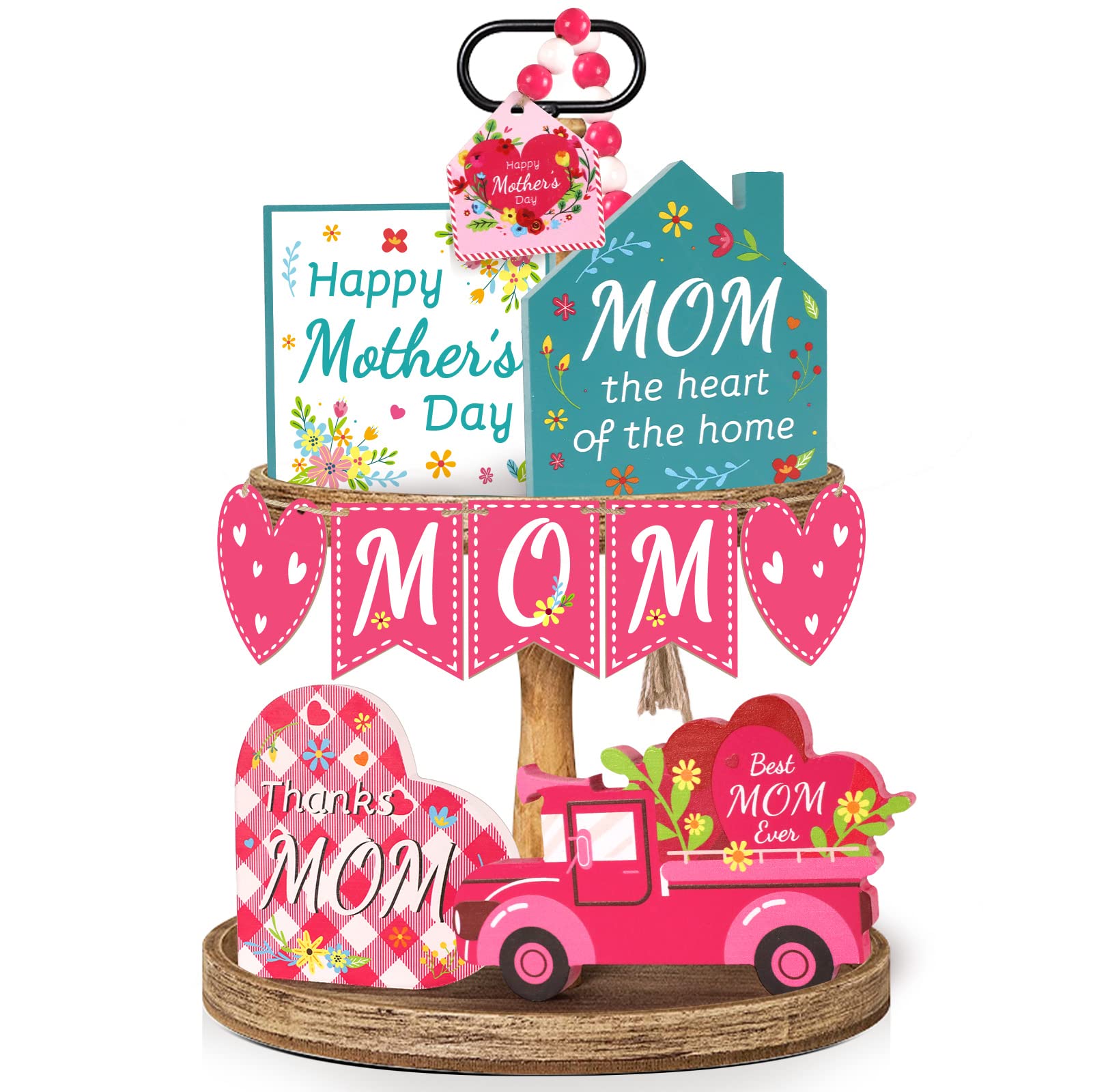 Amazon.com: Mother's Day Centerpiece Table Decorations Happy Mother's ...