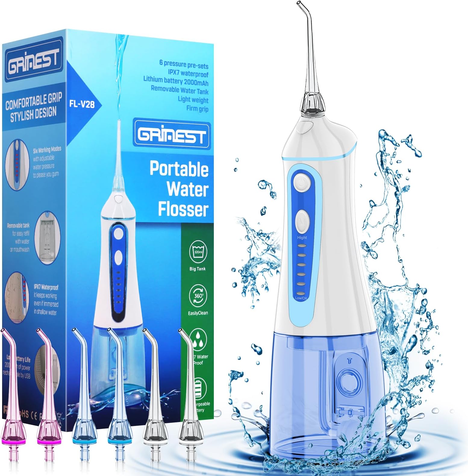 Amazon.com: Water Flosser New Use for Teeth Cleaner Easy to Use Extra ...