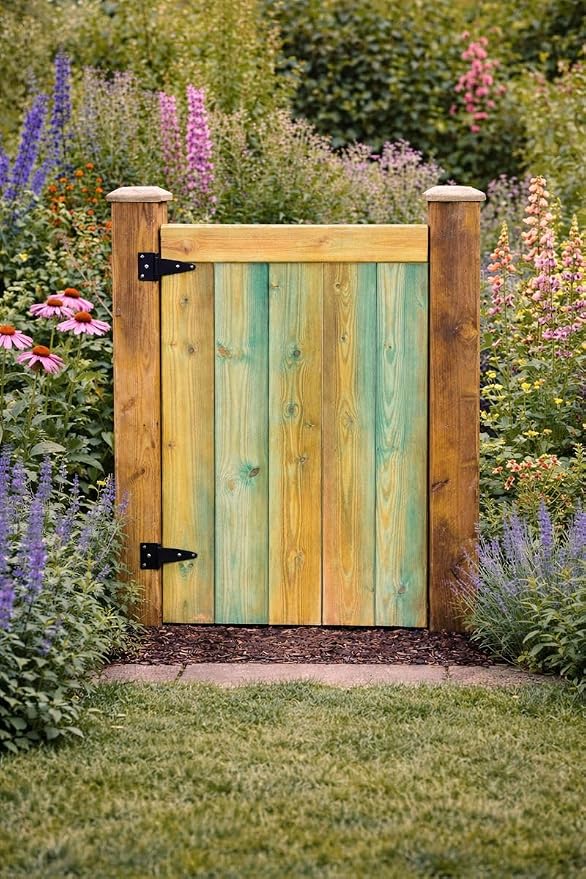 Wooden TVG Gate Pedestrian Gate Wooden Pressure Treated-3 FT ((90cm ...