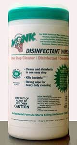 Amazon.com: Monk Disinfectant Wipes Household / Commercial Surface ...