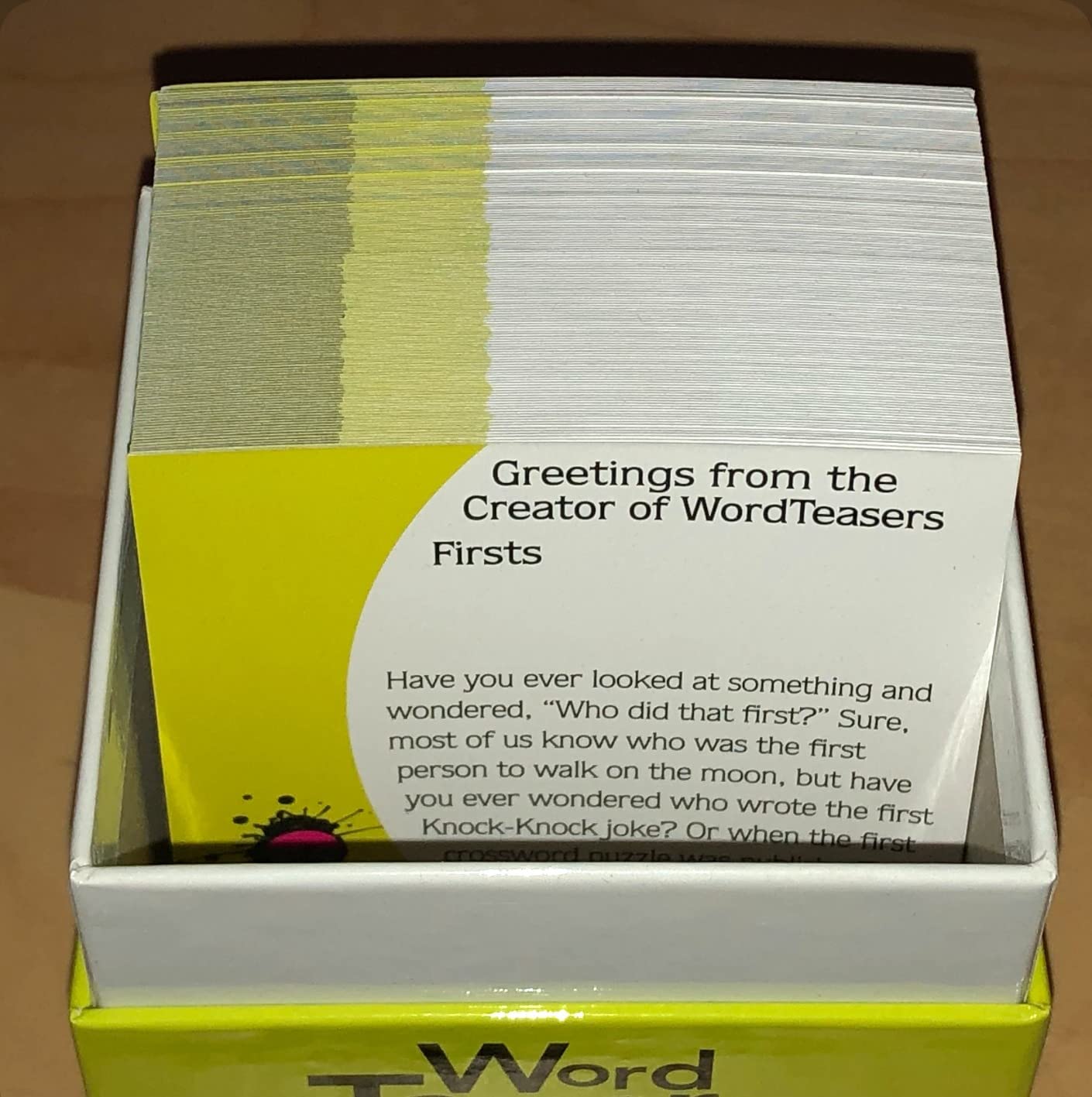 Amazon.com: ? WORD TEASERS Firsts - Trivia Game about The First Time ...