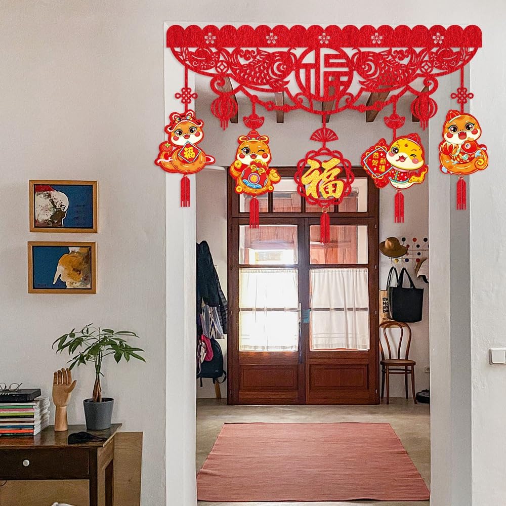 Amazon.com: LOONELO Happy Chinese New Year Hanging Door Garland, 2025 ...