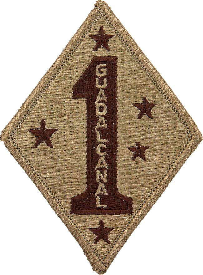 Amazon.com: 1st Marine Division Patch Desert Tan : Clothing, Shoes ...