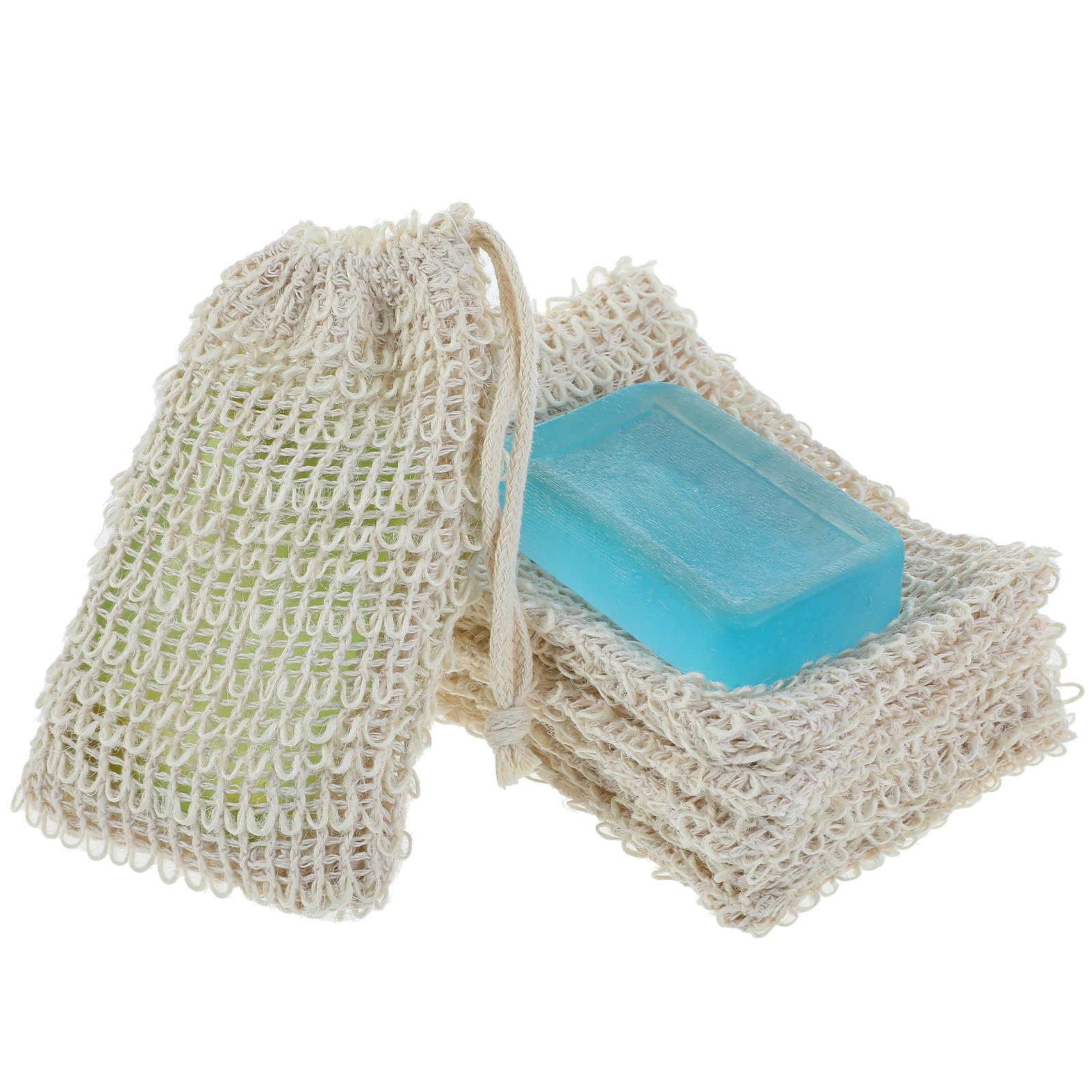 Amazon.com : 6 Pcs Soap Saver Bag, Bar Soap Pouch for Shower, Natural ...