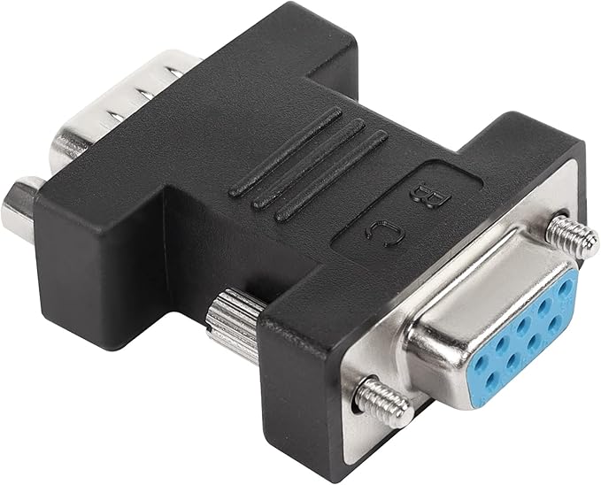 QIANRENON RS232 DB9 Female to Male Extender Connector Adapter DB 9 Pin ...