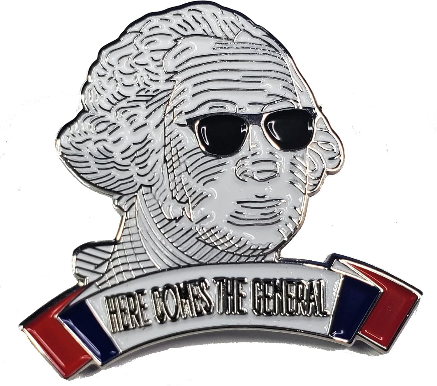 Amazon.com: Hipster George Washington Pin : Clothing, Shoes & Jewelry