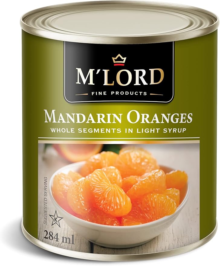 M'Lord Whole Mandarin Segments, Canned Mandarin Oranges, Healthy ...