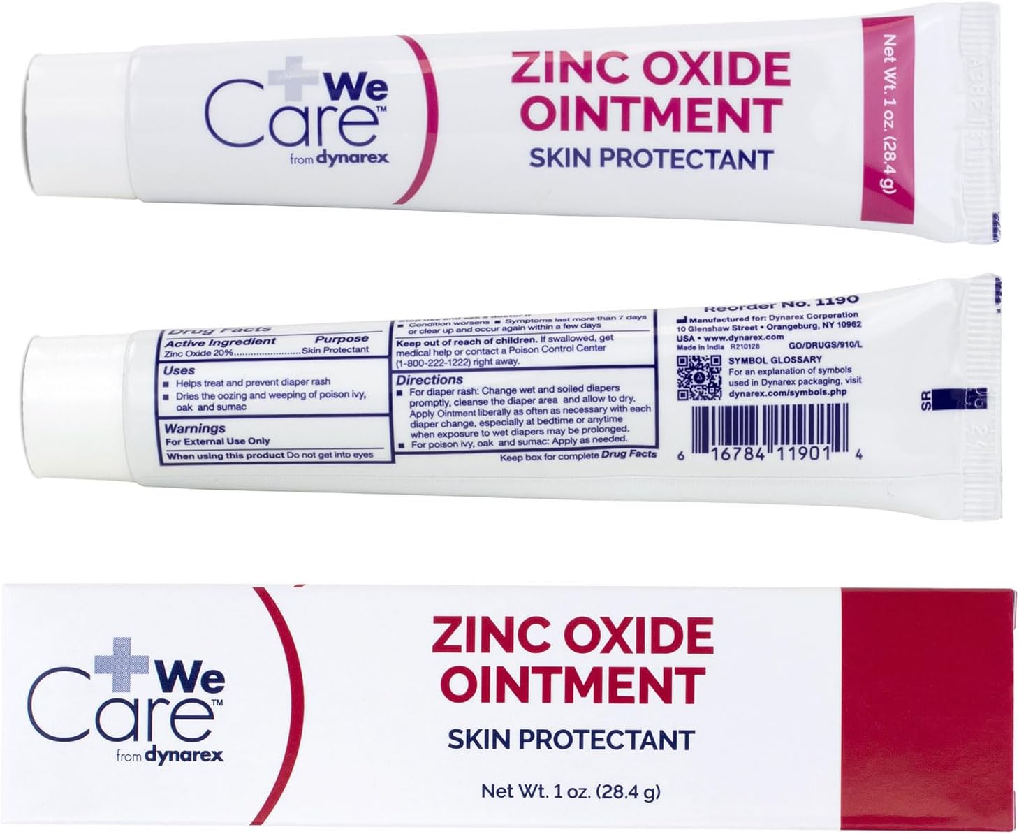 Amazon.com: Dynarex Zinc Oxide Ointment, Protective Skin Barrier ...