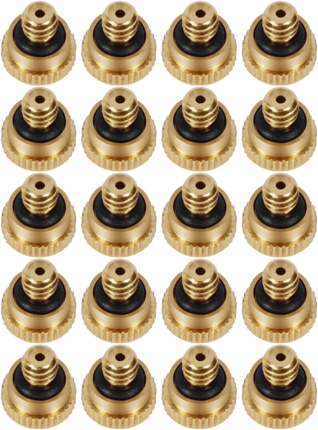Amazon.com: 1/4'' Slip-Lock, Outdoor Mist Tee Nozzle, Water Brass ...