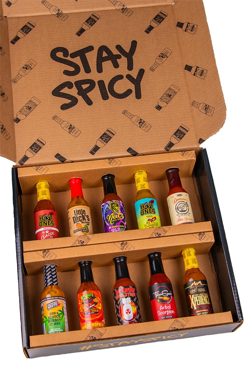 Amazon.com : Hot Ones Hot Sauce Challenge Set - Season 25 Hot Sauce ...
