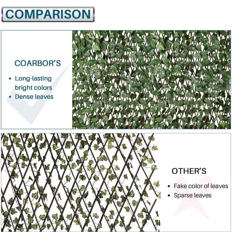 Snapklik.com : Coarbor 1 Pack Artificial Leaf Faux Ivy Expandable ...