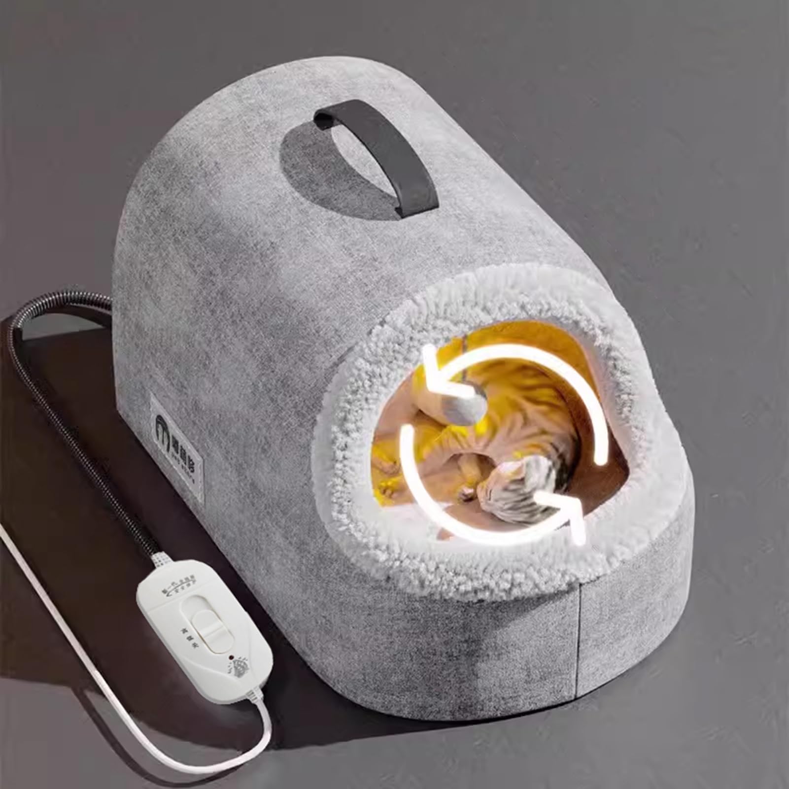 JAYWIS Heated Cat House Pet House with Electric Heating for Indoor Use ...