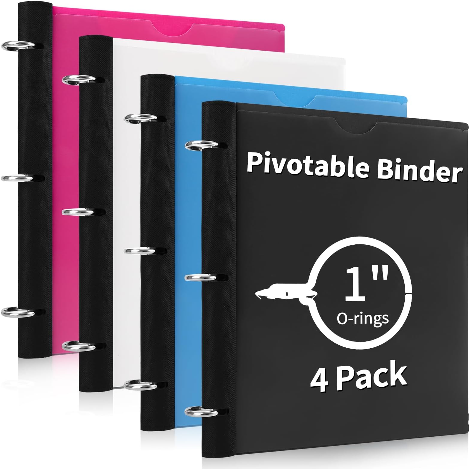 Amazon.com : Tashkummy 360° Pivotable 3 Ring Binder, Foldable Binders 1 ...
