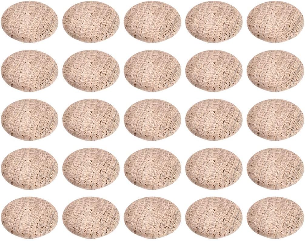Wooden Knob Caps Furniture Caps Hardwood 0.6 Inch for Screw Bolts Pack ...