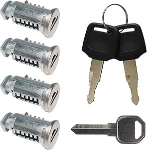4 Pack Lock Cores Compatible with Thule Roof Racks Components, Includes ...