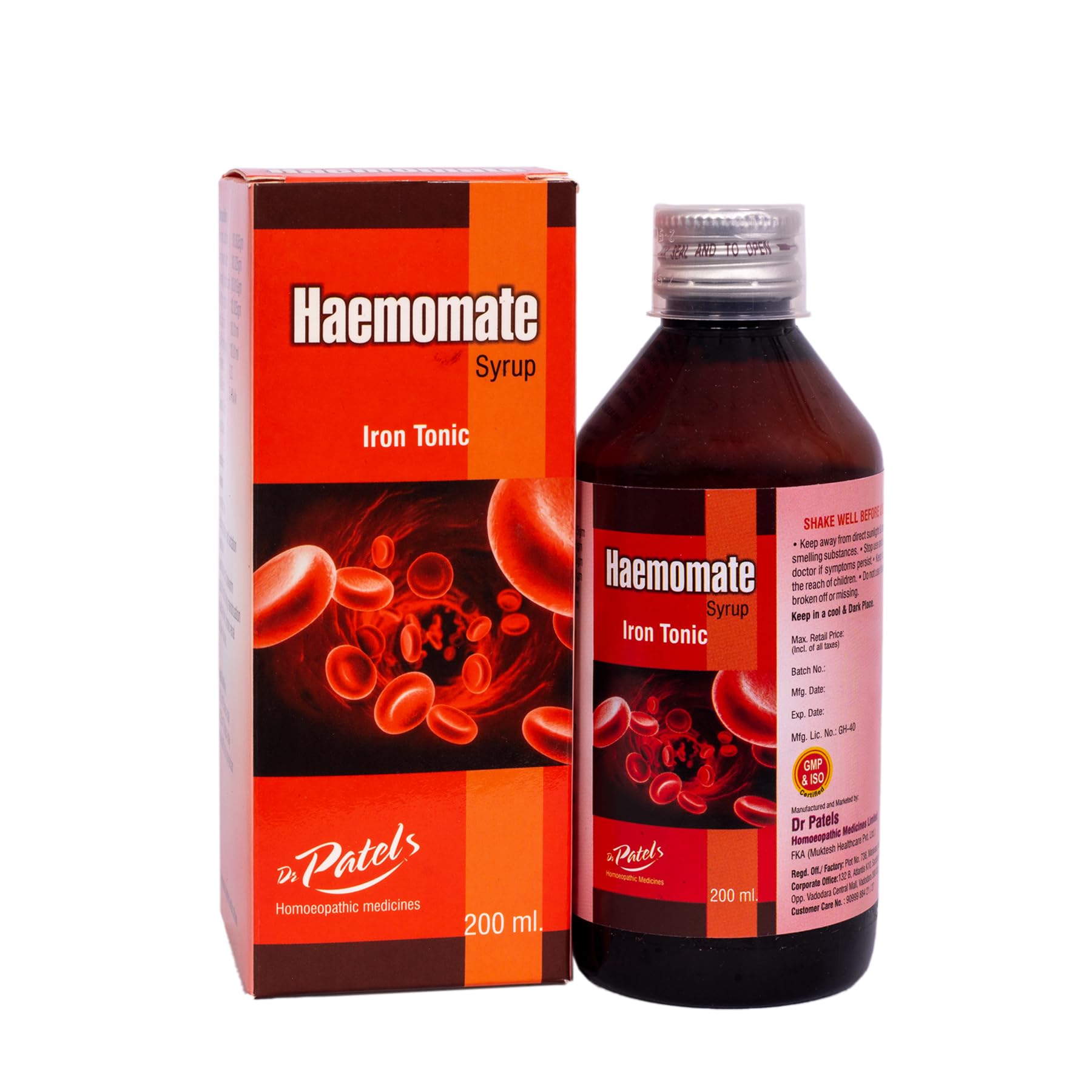 Buy Dr Patel's Homeopathic Haemomate Syrup | Homeopathic Iron Tonic for ...