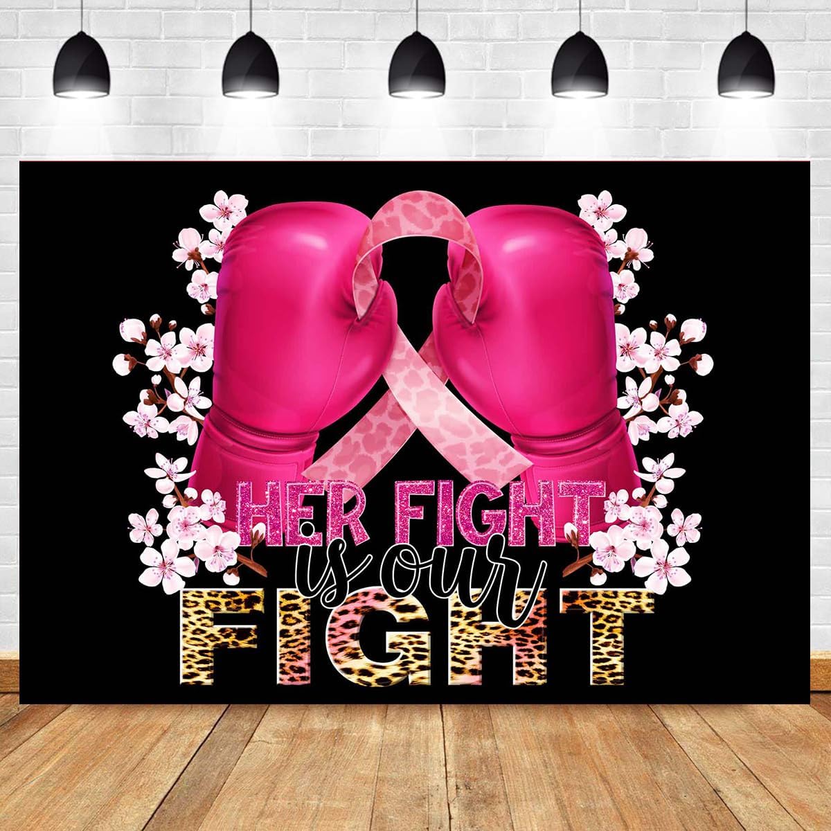 Amazon.com : CapiSco Breast Cancer Awareness Backdrop for October ...