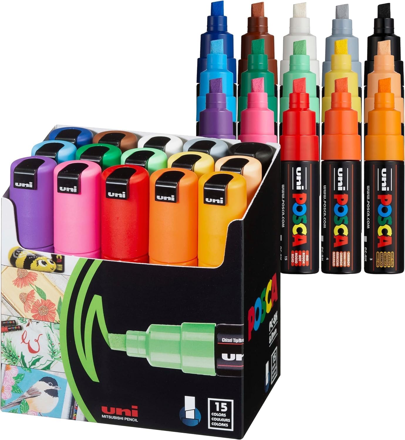 Amazon.com: posca Markers Bundle, 24 Medium Paint Markers 5M - 8 Dark ...