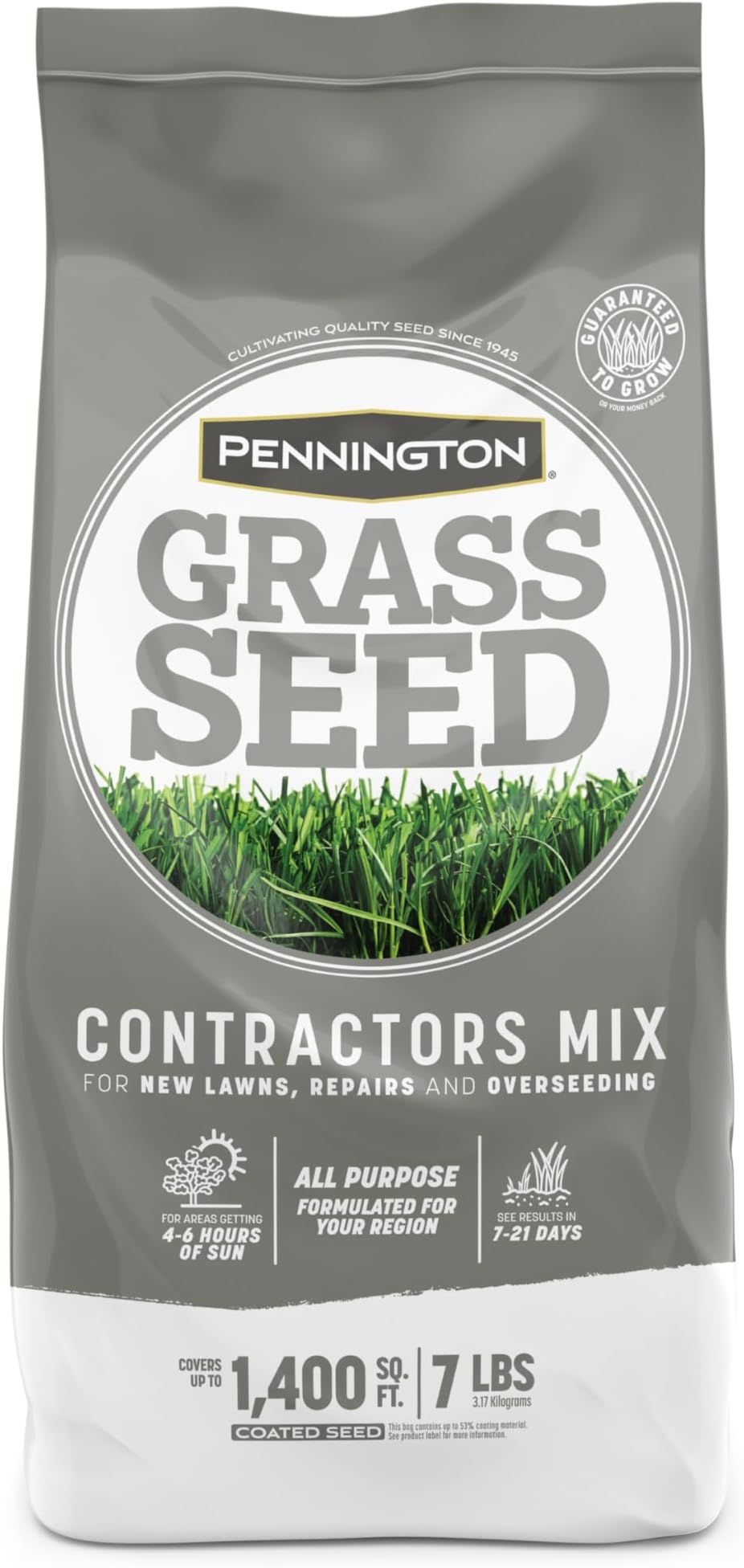 Amazon.com : Pennington Contractors Grass Seed Mix Central Mix 7 lb ...