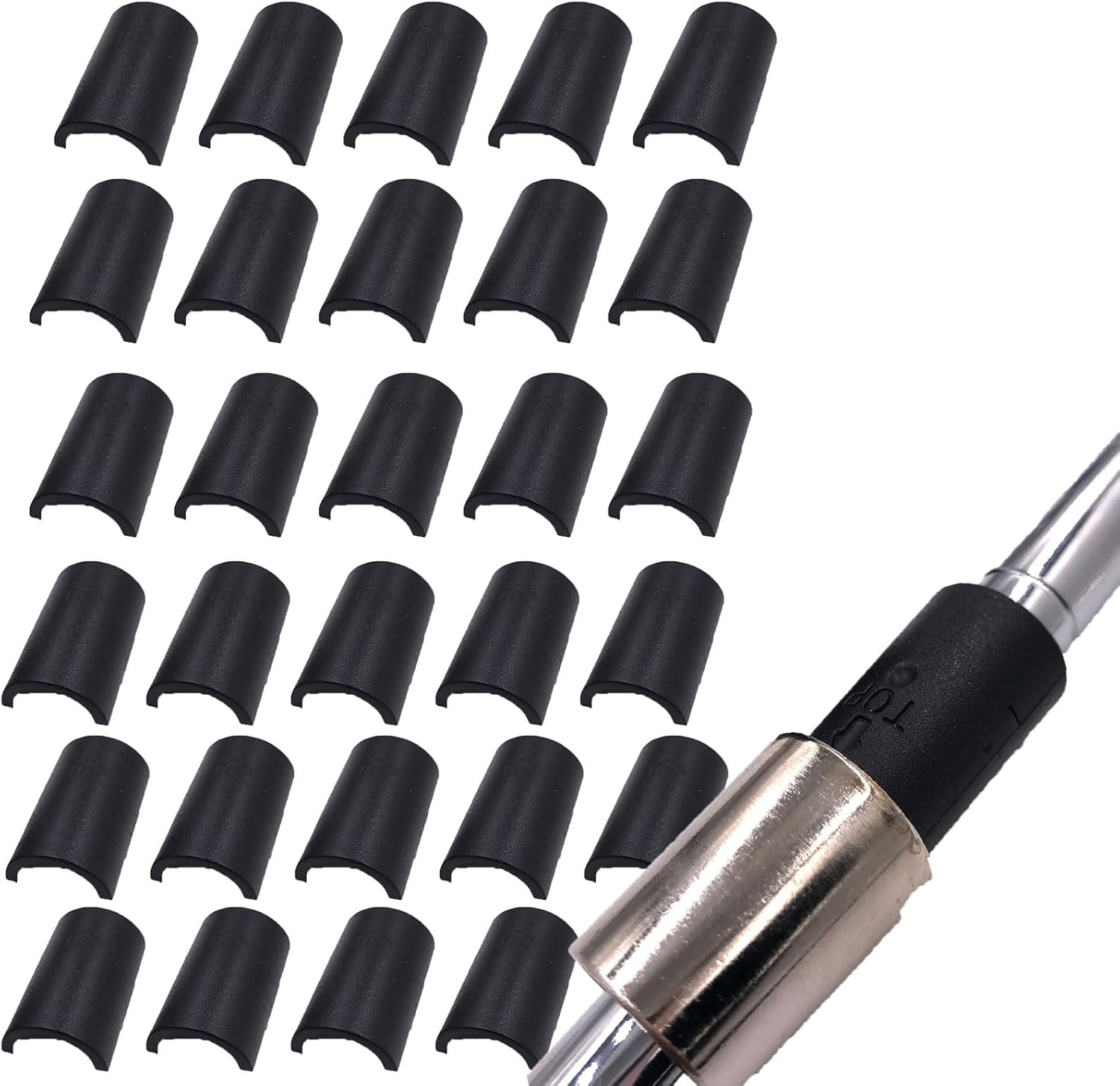 rflaueo 60 pcs 1in Black Plastic Wire Shelf Clips – Easy Locking Shelf ...