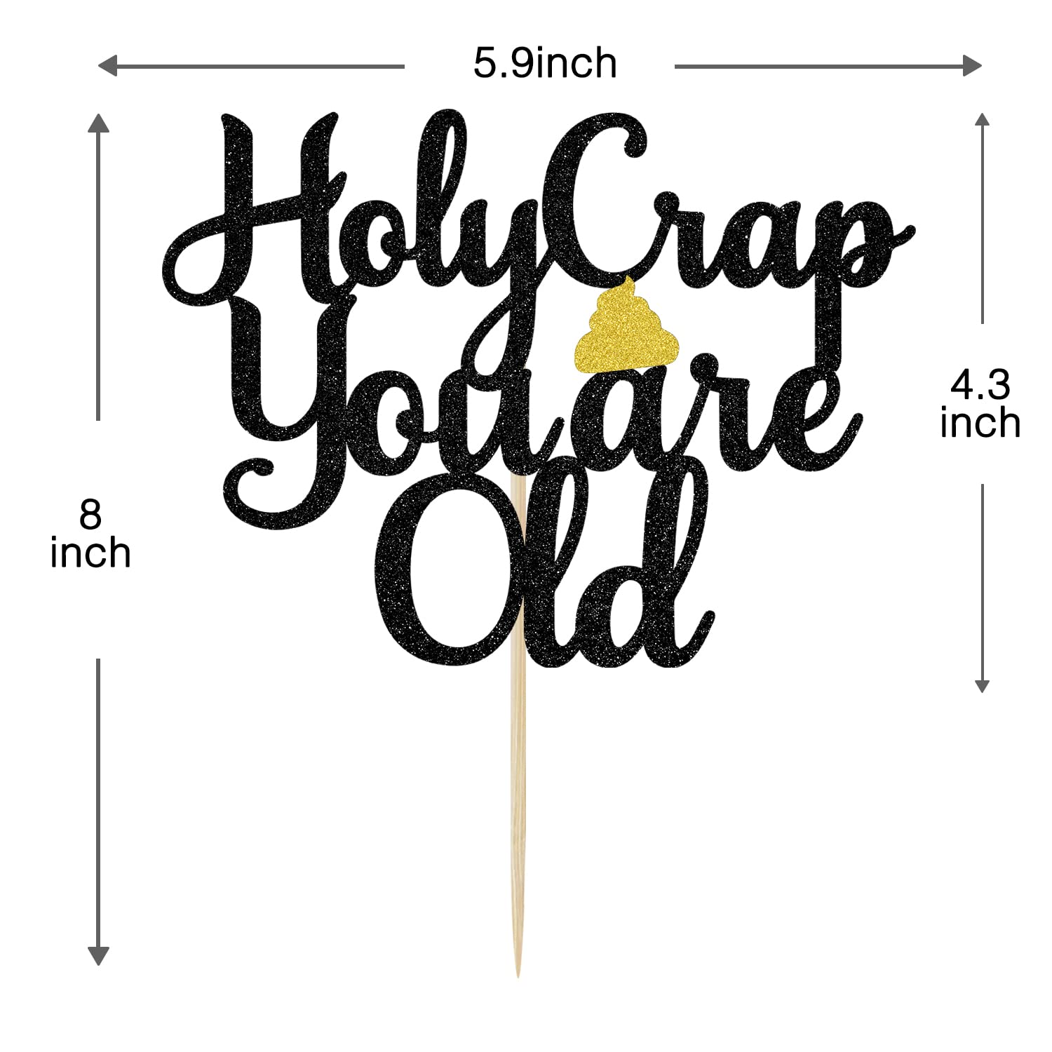 Old Af Candles For Cake Old Fart Cake Topper Humor Old Man MDH1Old ...