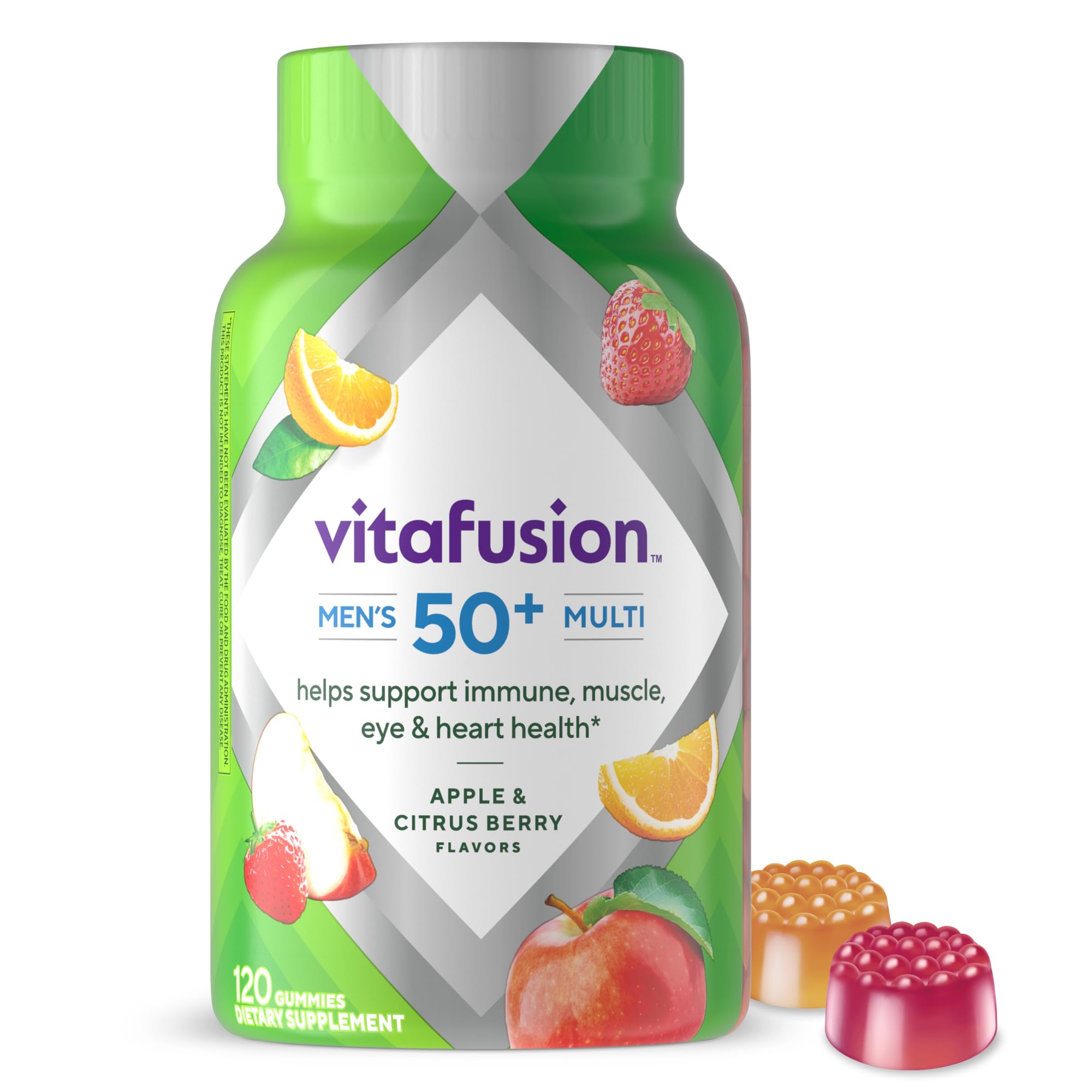 Amazon.com: Vitafusion Men's 50+ Daily Multivitamin, Gummy Vitamins ...