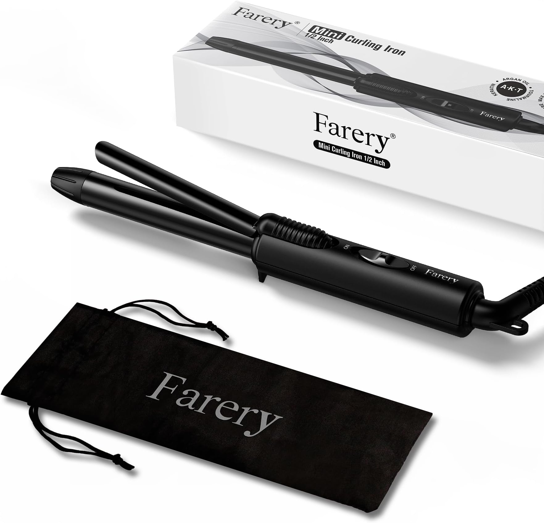 Amazon.com: Ceramic Mini Curling Iron for Short Hair, Compact ...