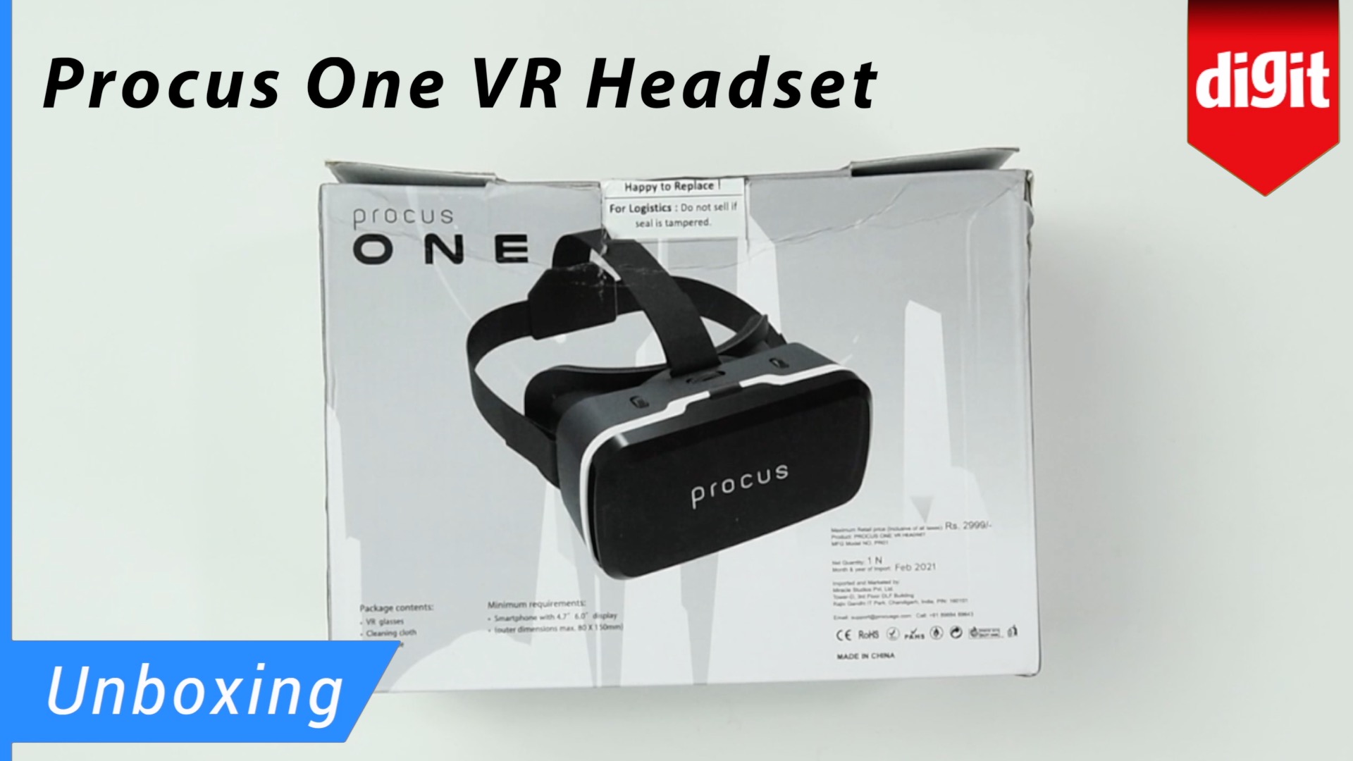 Procus One VR Headset Unboxing