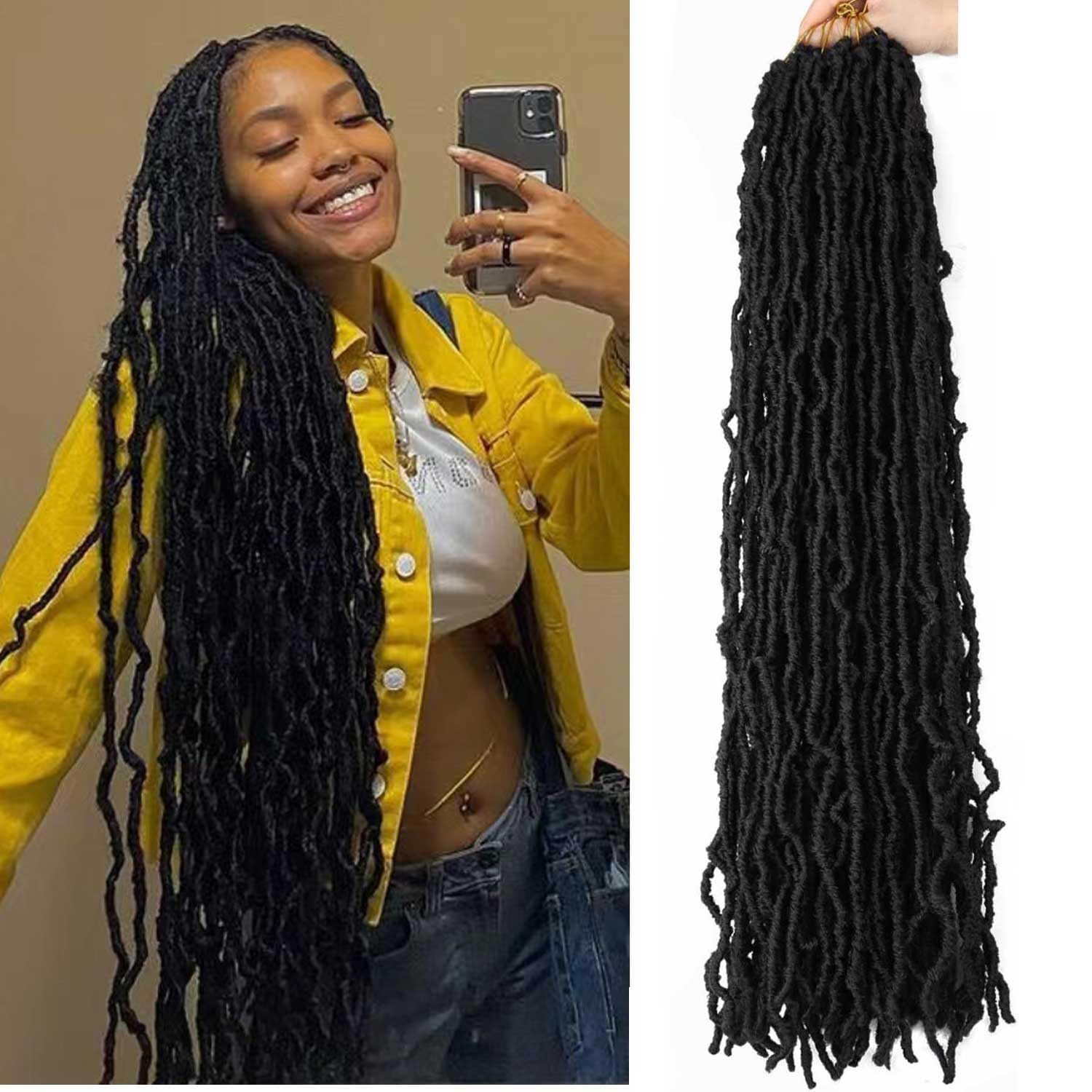 Amazon.com : 7 Packs Faux Locs Crochet Hair 30 Inch Soft Locs for ...