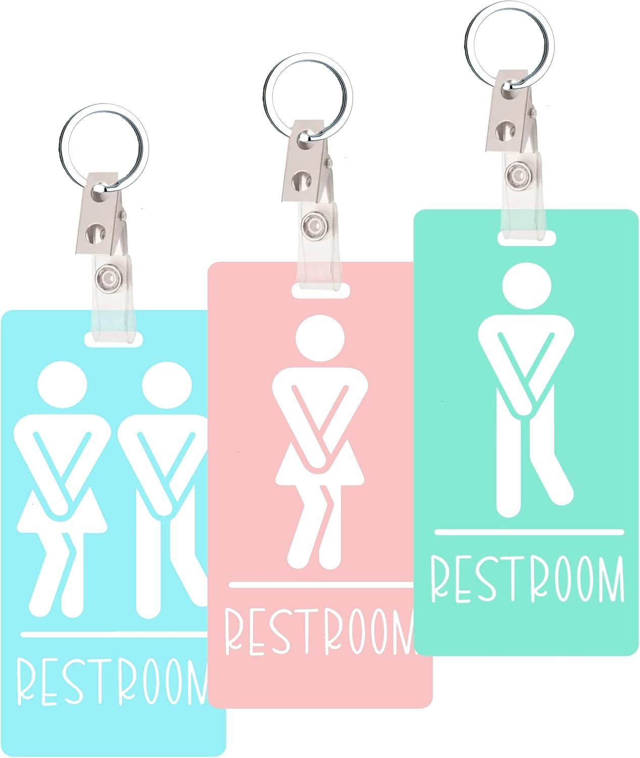 Amazon.com: Hall Passes For Classrooms With Breakaway Lanyard, Bathroom ...